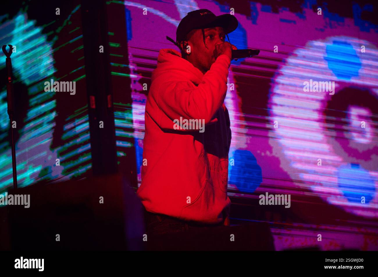 Travis Scott performing at Reading Festival 2018, Reading. England. 24 ...