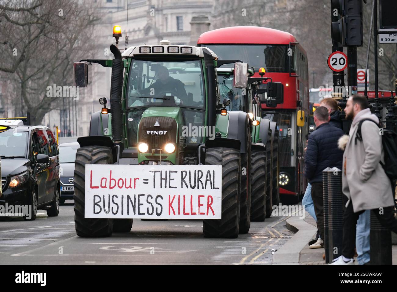 Westminster, London, UK. 10th Feb 2025. Thousands of farmers protest in ...