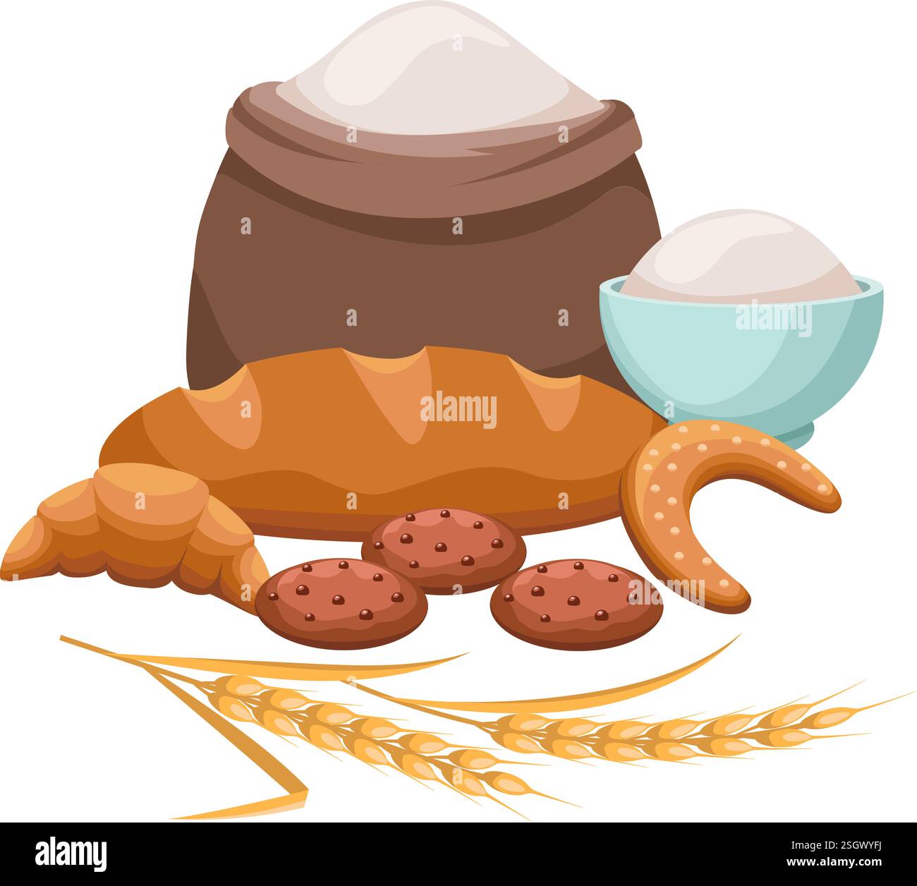 Bakery pastry shop advertising Cut Out Stock Images & Pictures - Alamy