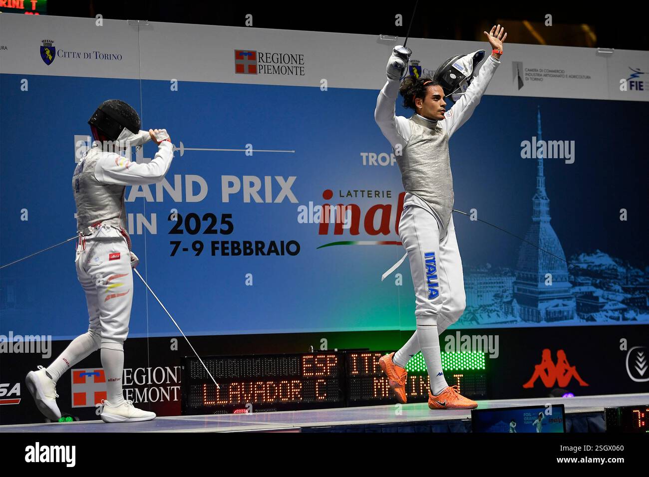 Turin, Italy. 09th Feb, 2025. Italy, Turin 9 February 2025 Inalpi Arena ...