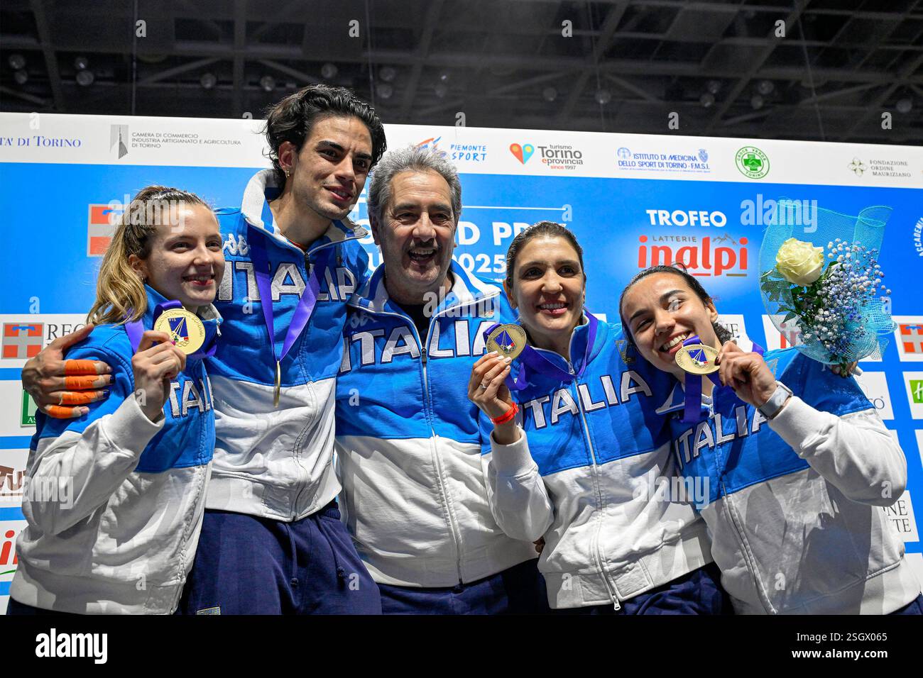 Turin, Italy. 09th Feb, 2025. Italy, Turin 9 February 2025 Inalpi Arena ...