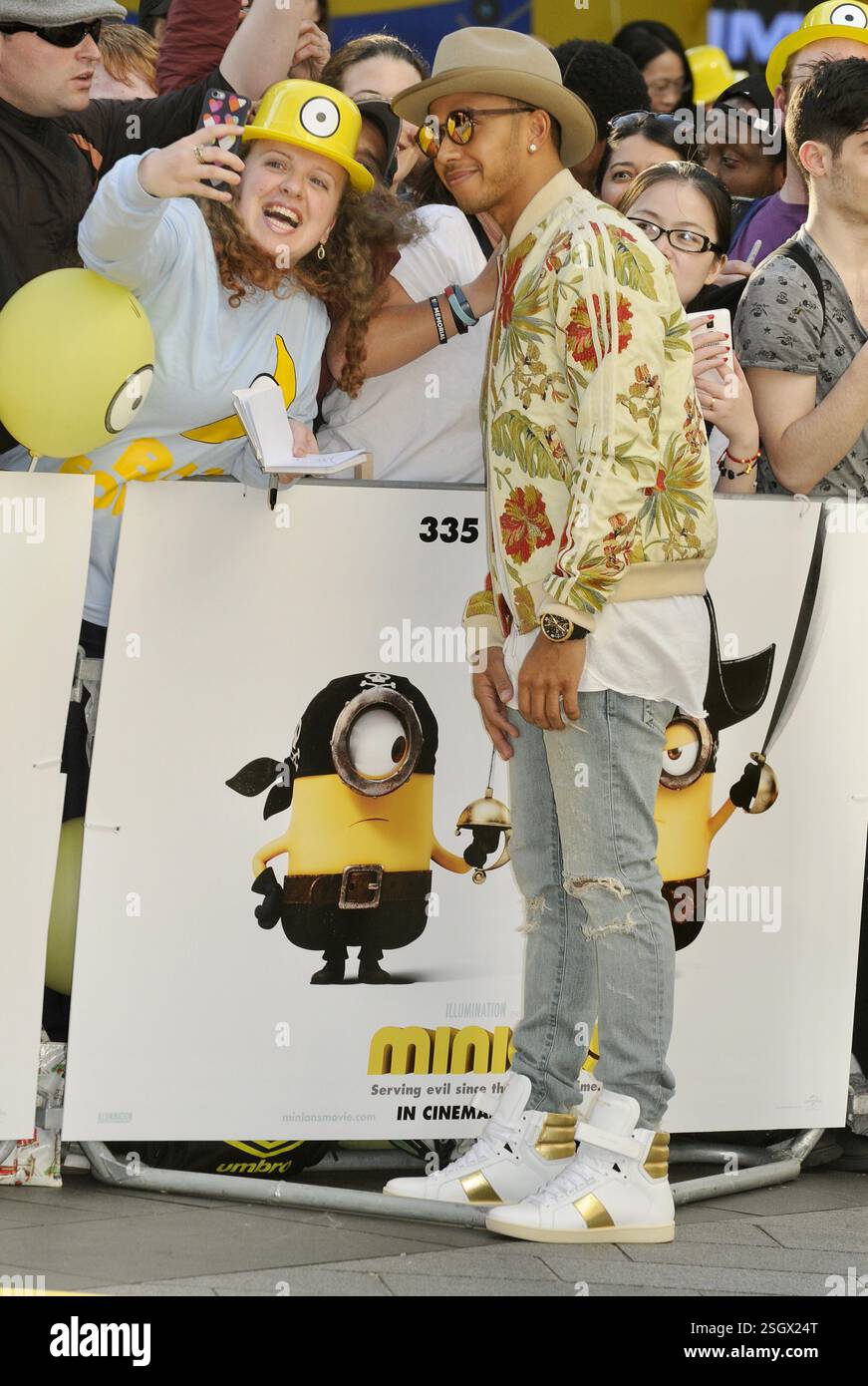 Lewis Hamilton, Minions World Premiere, Odeon Leicester Square, London ...