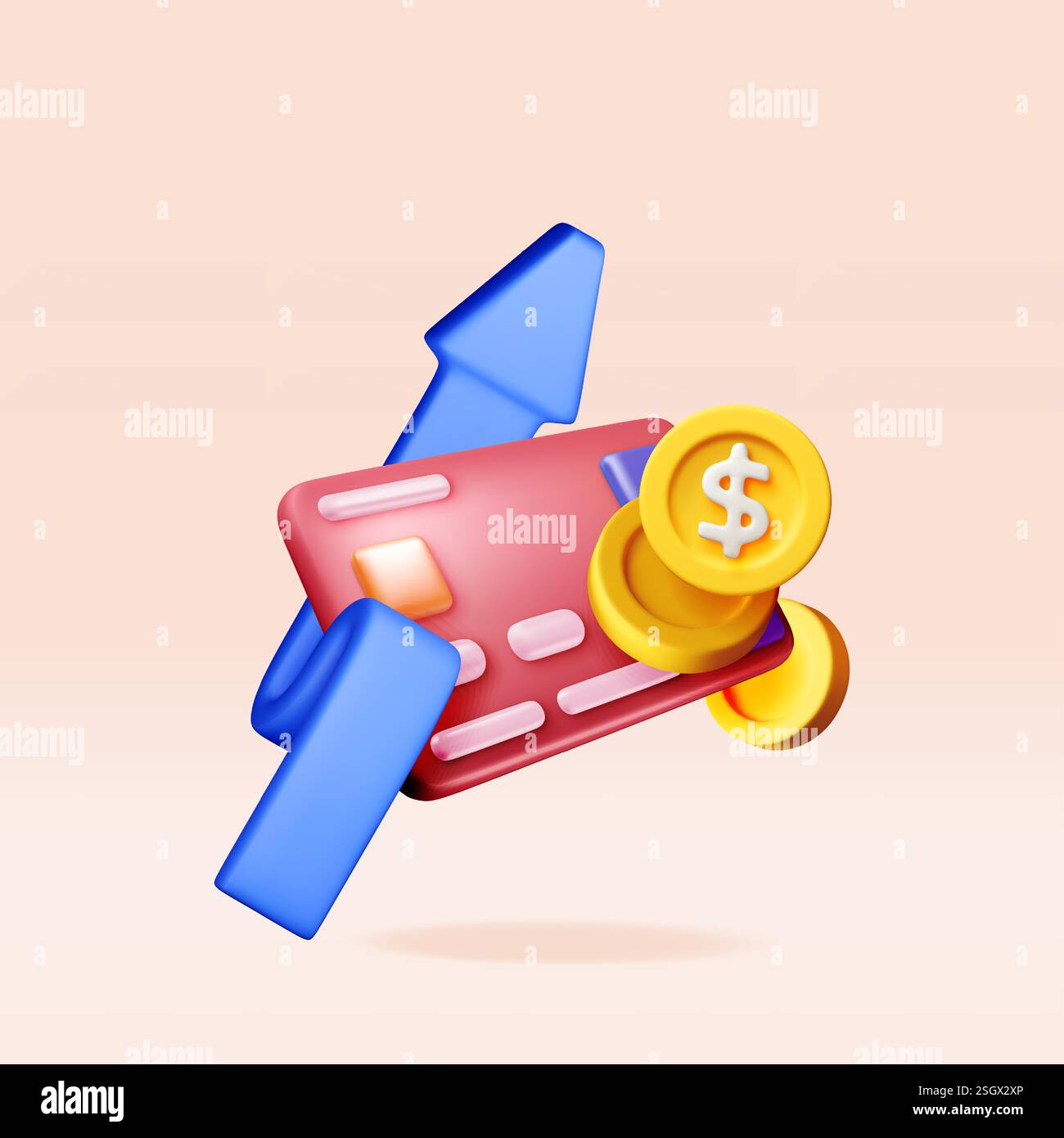 3d cashback icon golden Stock Vector Images - Alamy