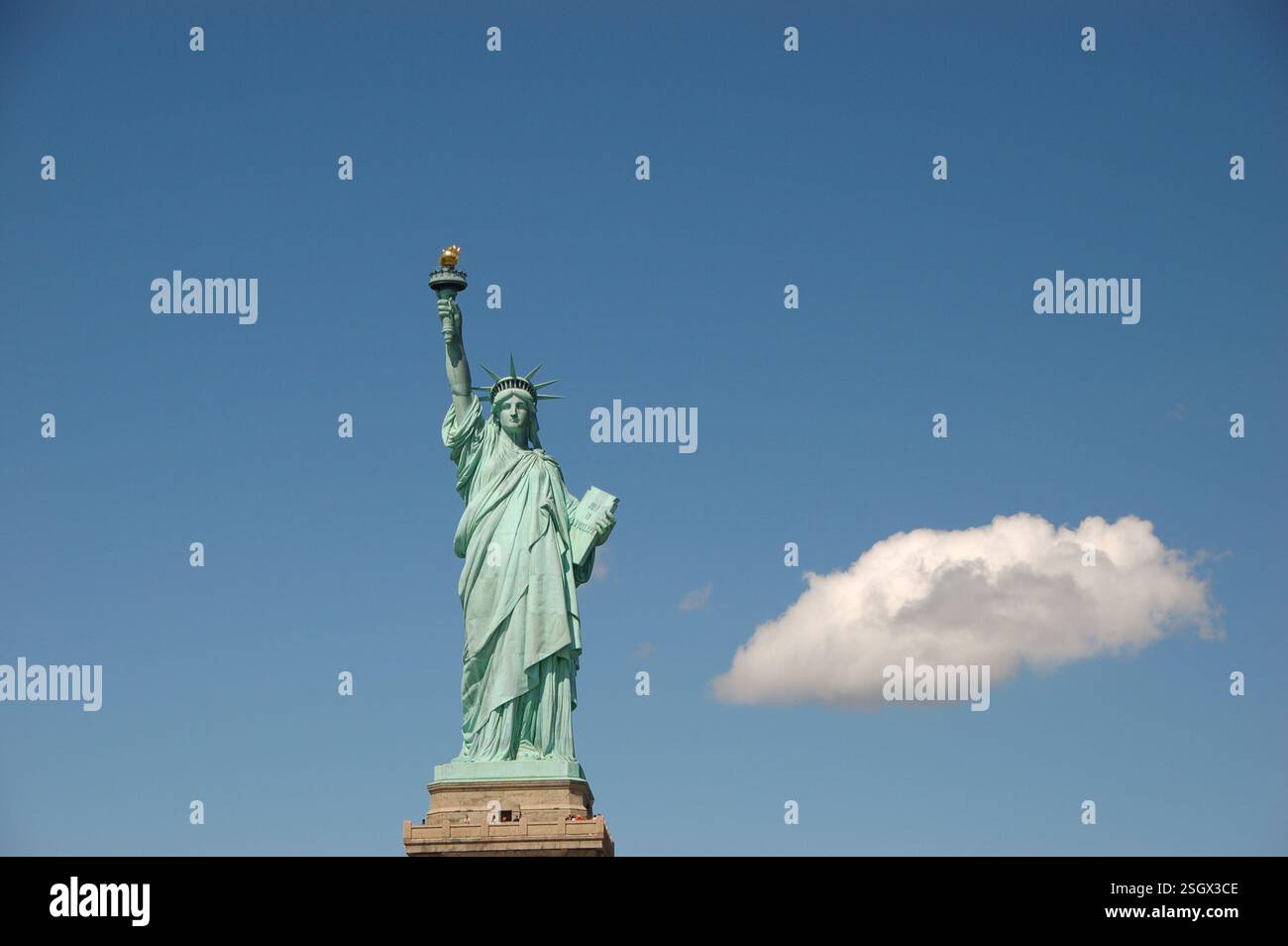 Statue of Liberty, New York, USA, a symbol of freedom and democracy ...