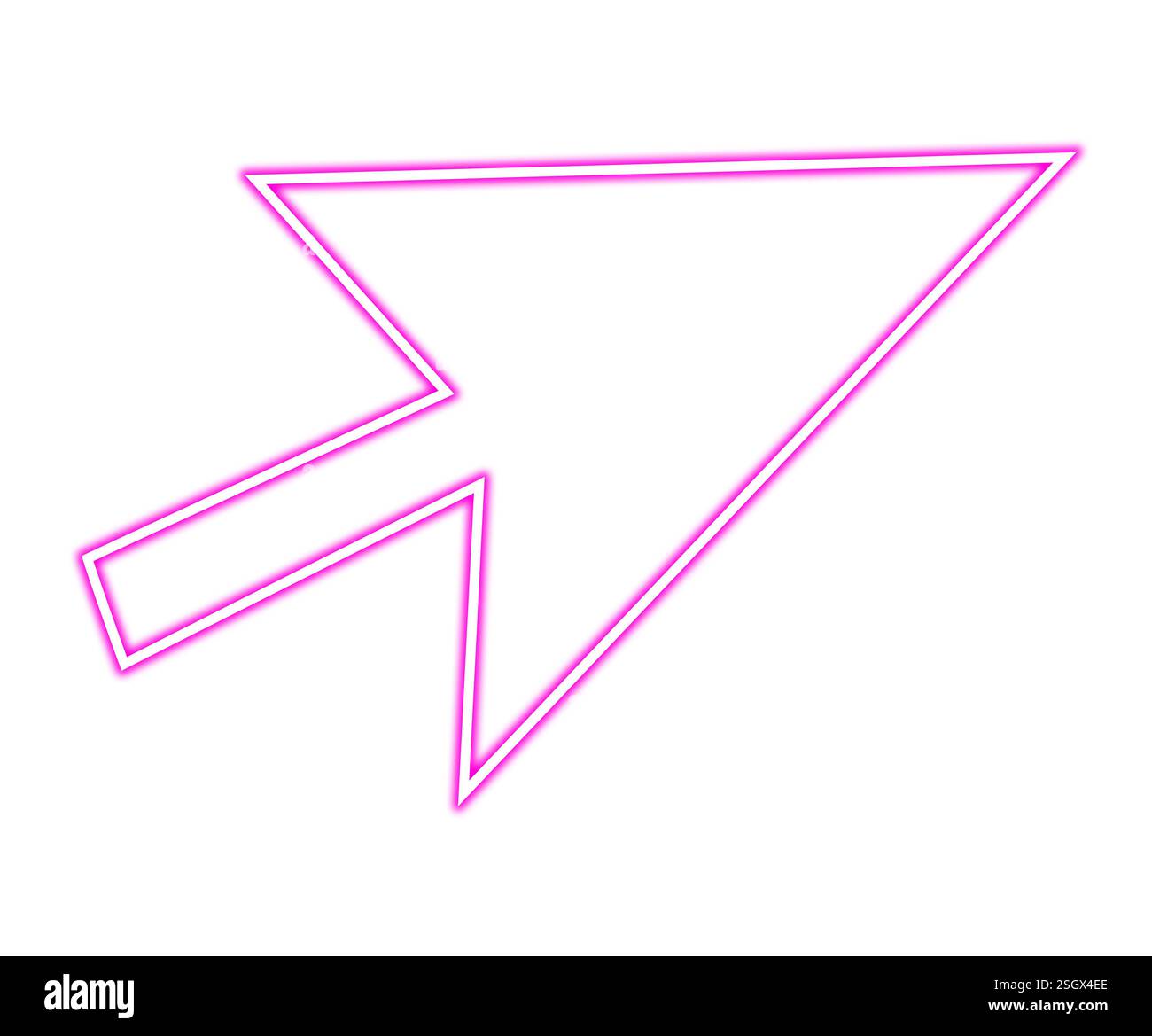 Pink red neon light Cut Out Stock Images & Pictures - Alamy