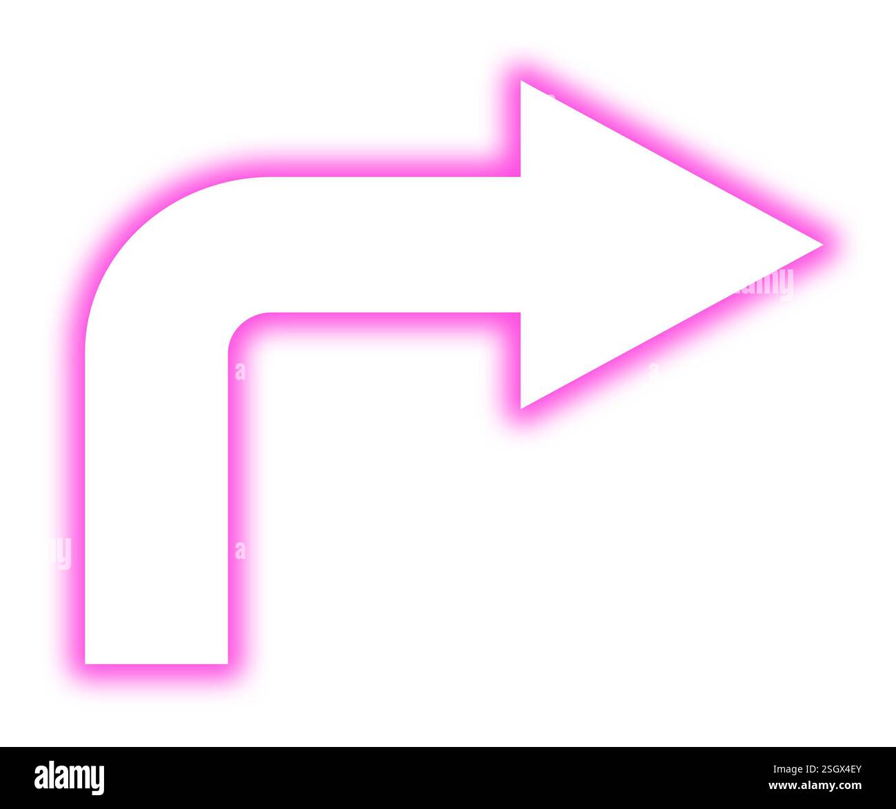 Pink red neon light Cut Out Stock Images & Pictures - Alamy