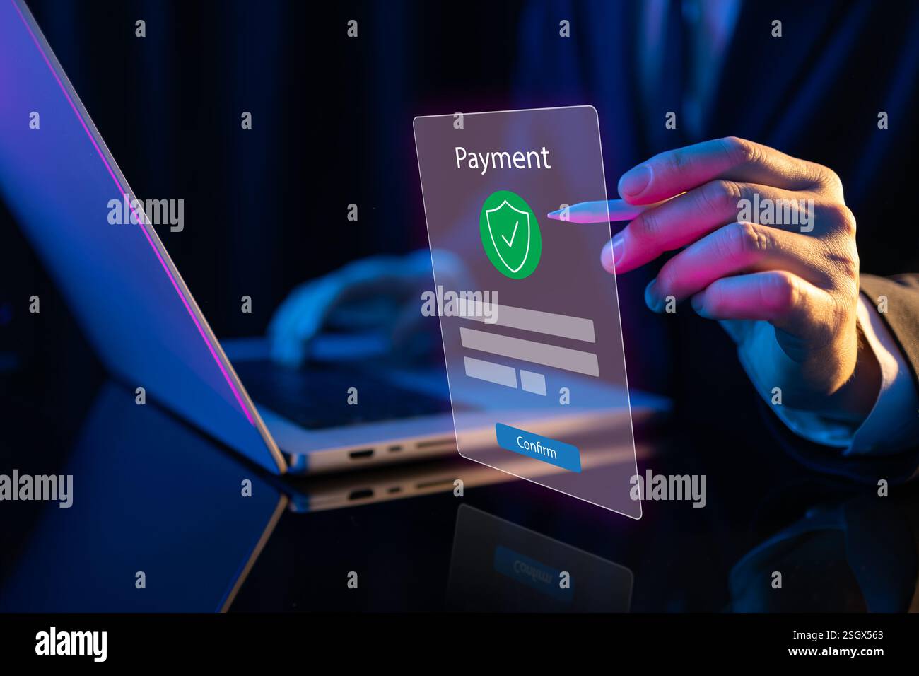 Businessman makes online purchases using hi-res stock photography and ...