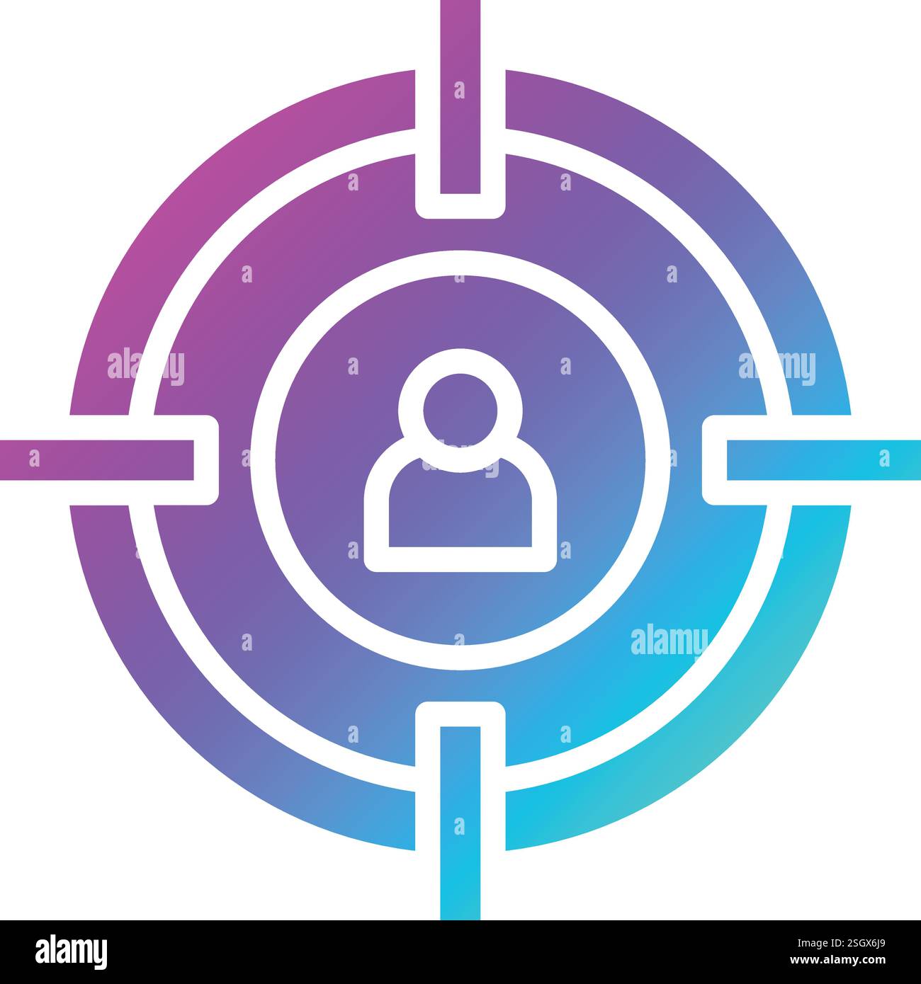 People target glyph icon Cut Out Stock Images & Pictures - Alamy