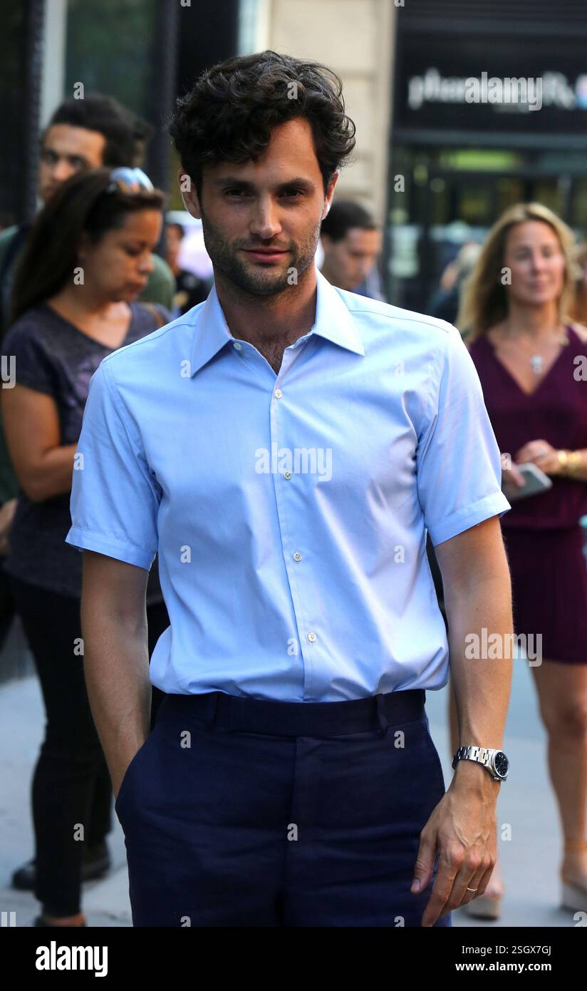 Actor Penn Badgley made an appearance at Build Series on September 5 ...