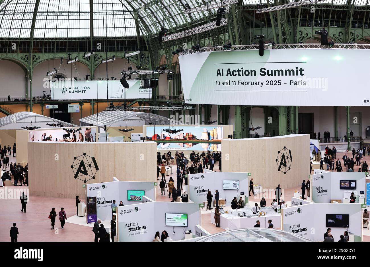 Paris, France. 10th Feb, 2025. This photo taken on Feb. 10, 2025 shows ...