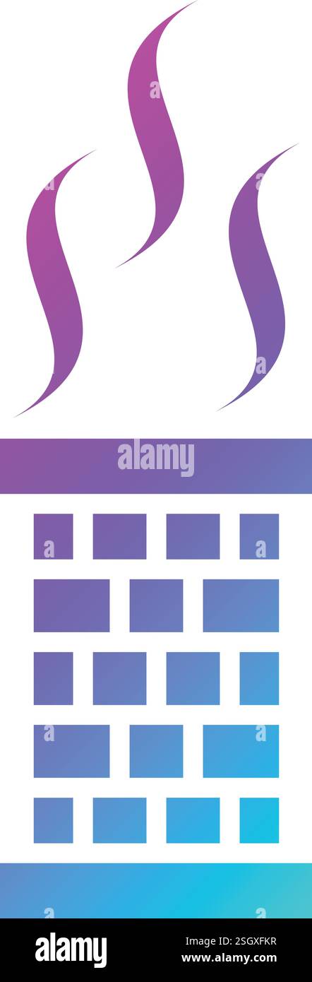 Chimney Vector Icon Design Illustration Stock Vector Image & Art - Alamy