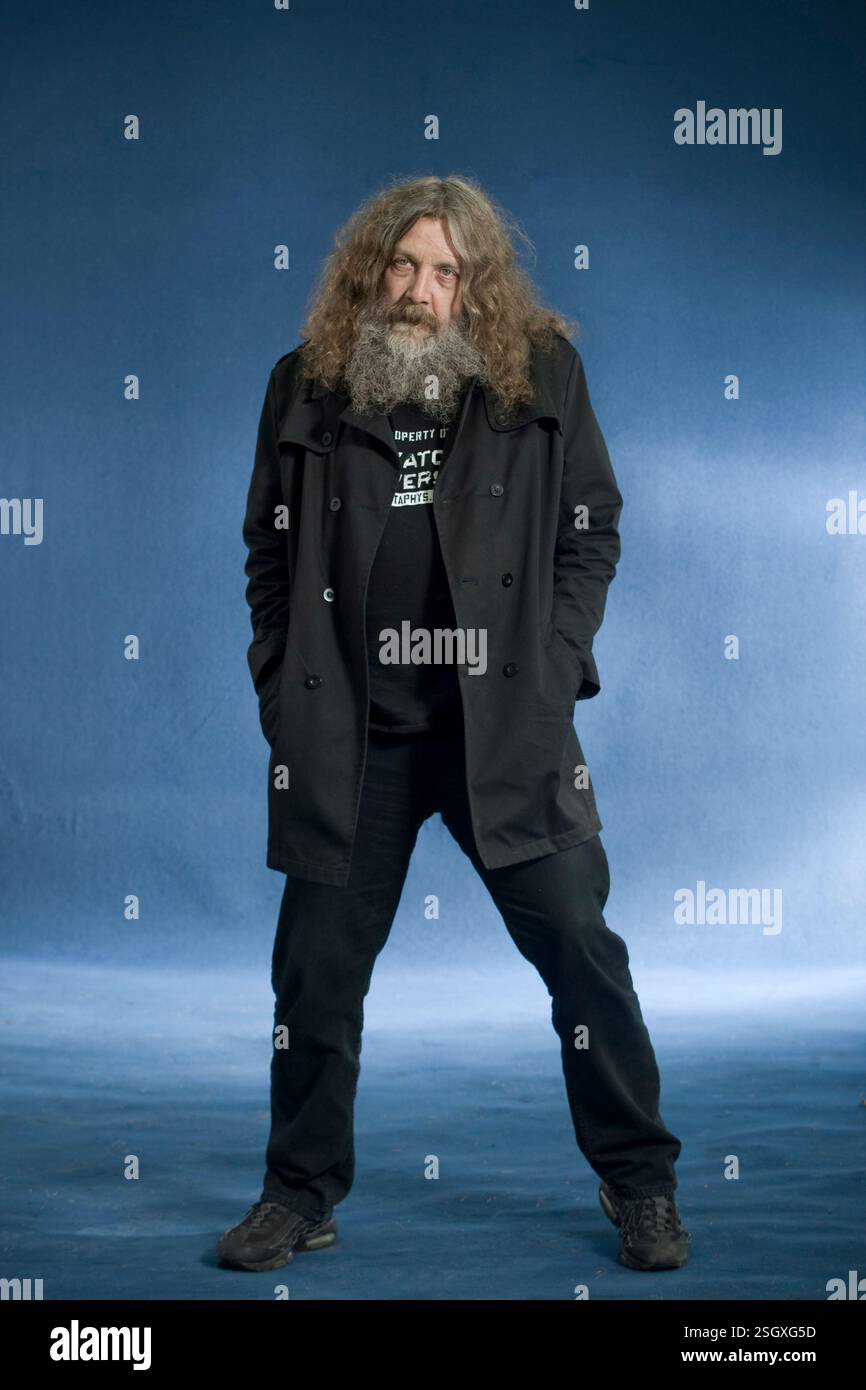 Acclaimed English comic book writer Alan Moore, pictured at the ...