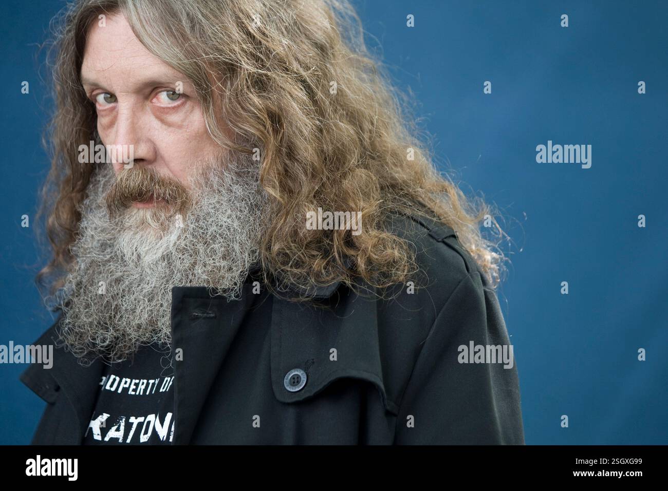 Acclaimed English comic book writer Alan Moore, pictured at the ...