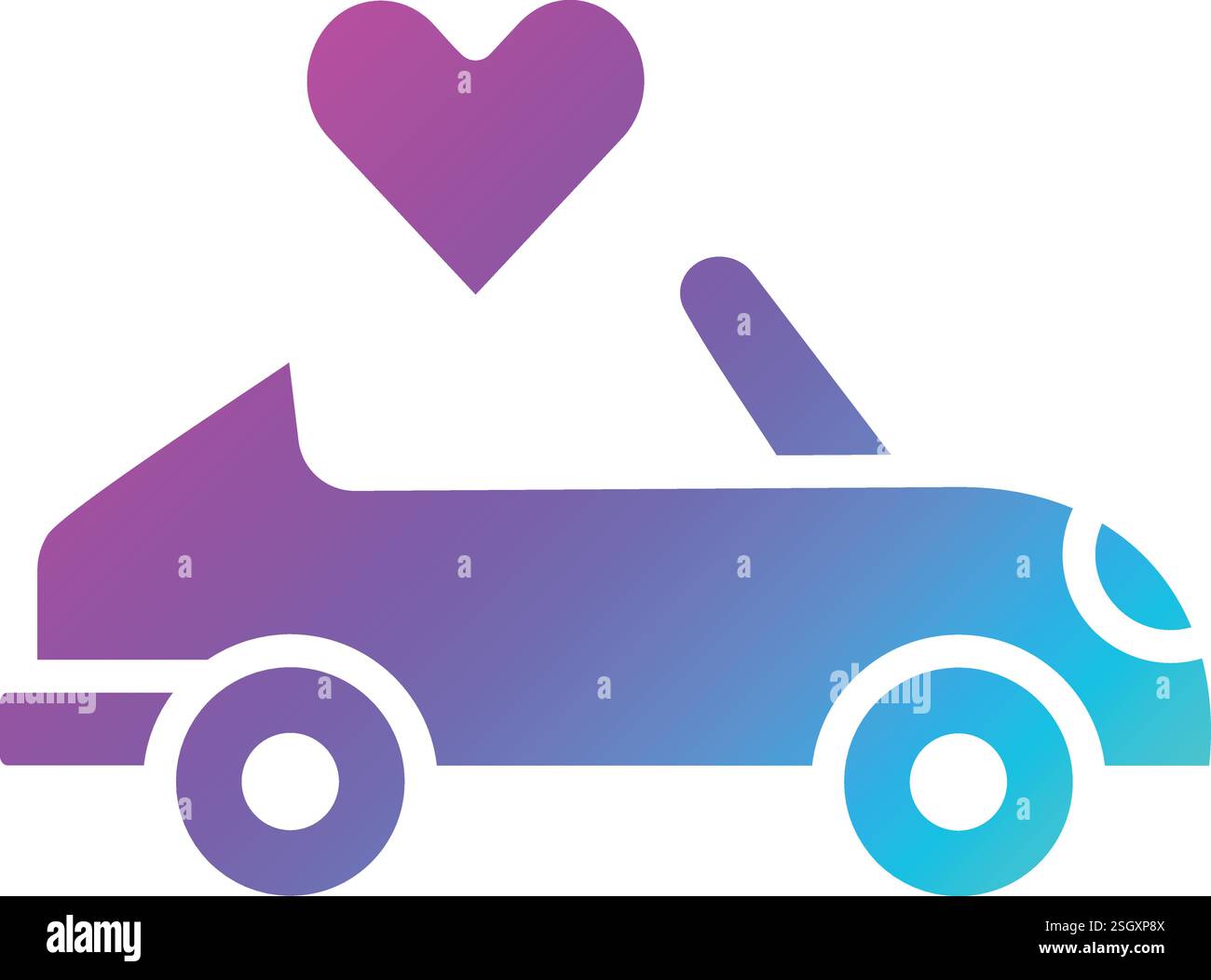 Wedding car Vector Icon Design Illustration Stock Vector Image & Art ...