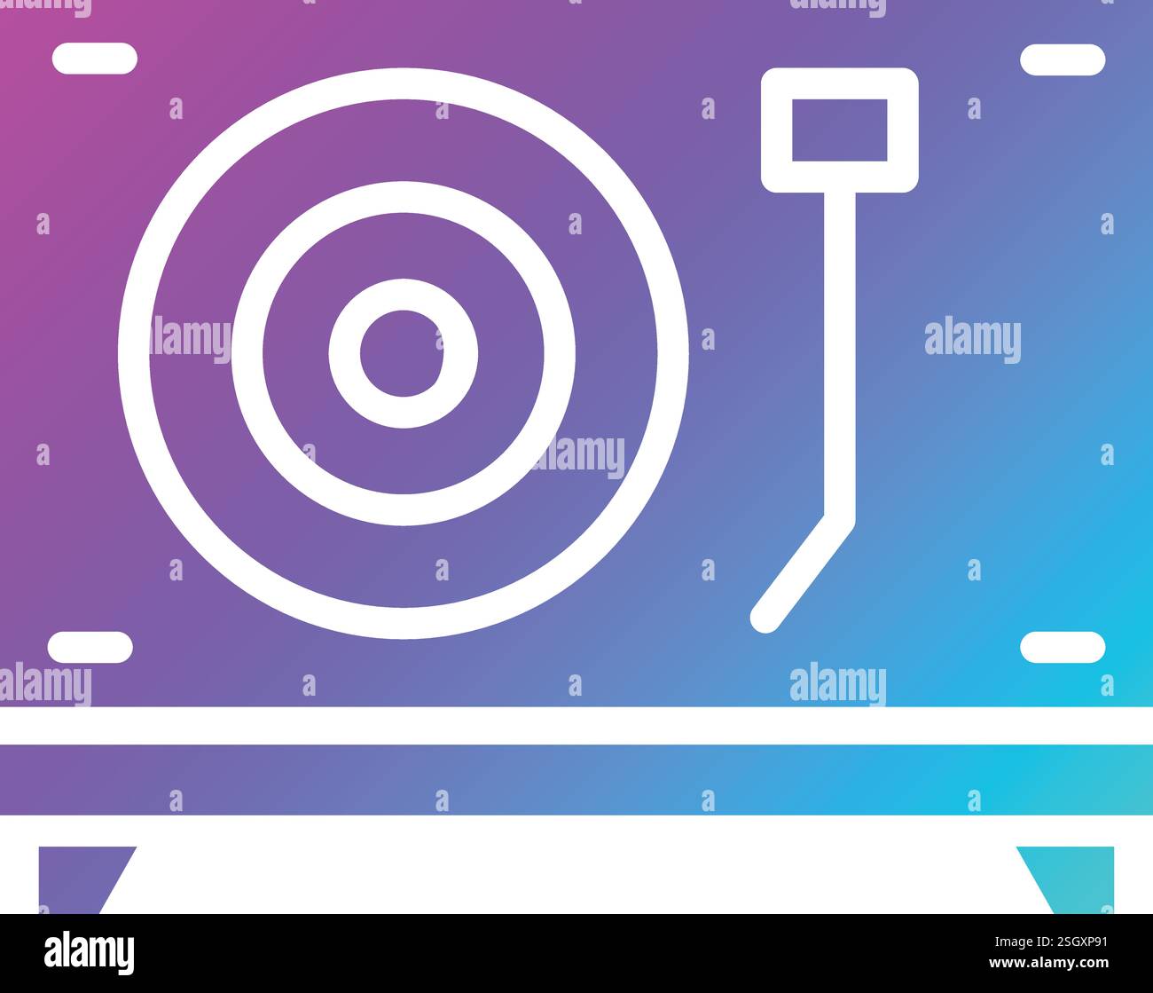 Turntable icon Stock Vector Images - Alamy