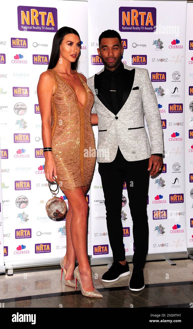 Jermaine Pennant and Alice Goodwin attending National Reality TV Awards ...
