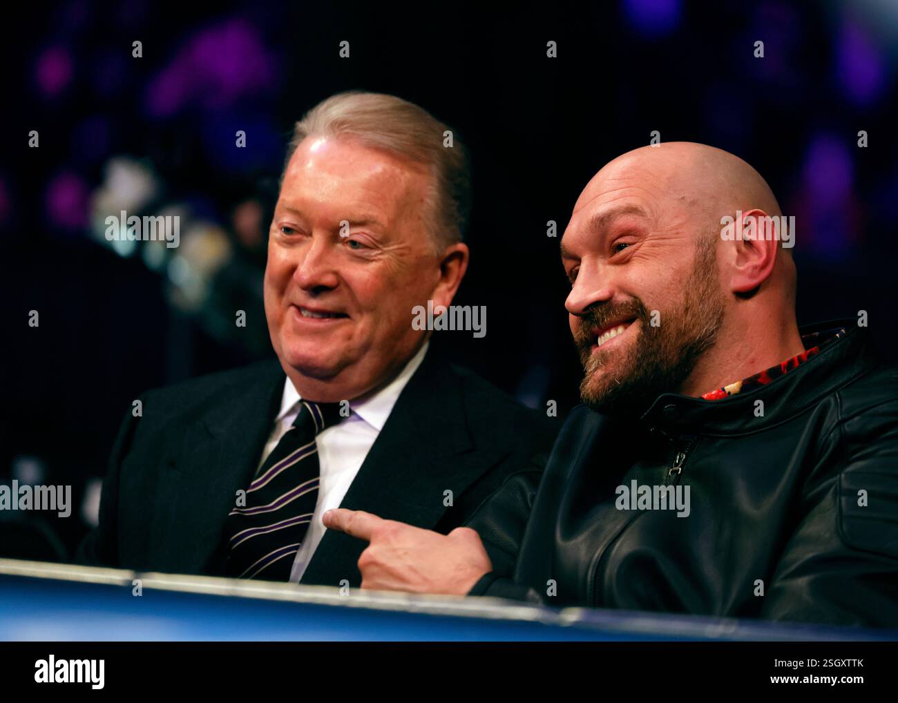 Boxing promoter Frank Warren (left) and Tyson Fury (right) at the Co-op ...