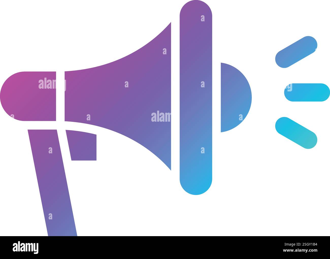 Loud megaphone icons vector hi-res stock photography and images - Alamy