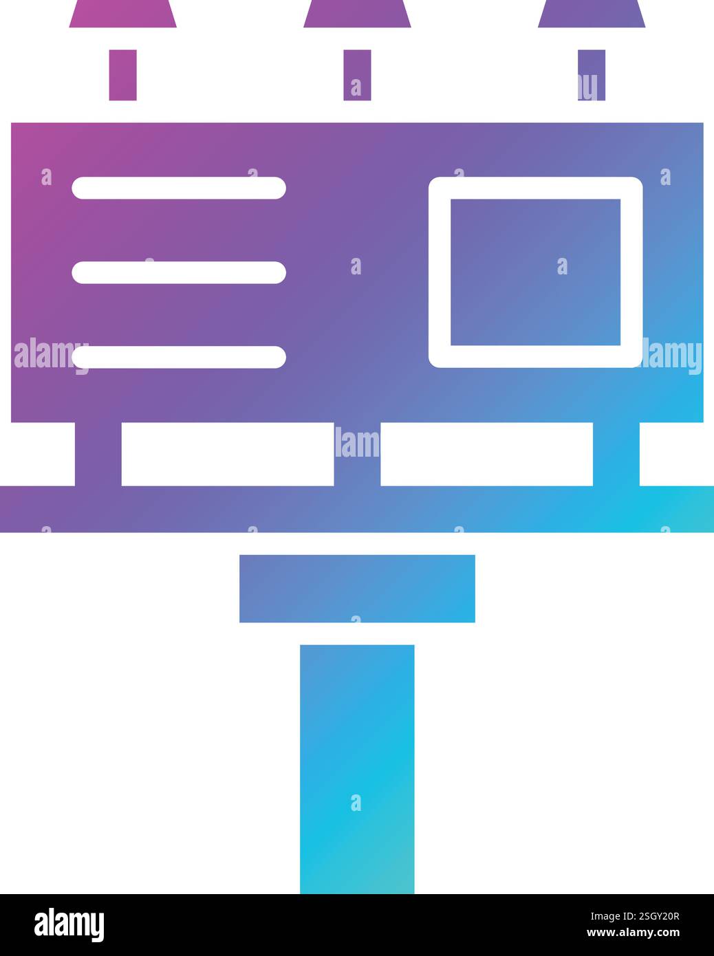 Bill Board Vector Icon Design Illustration Stock Vector Image & Art - Alamy