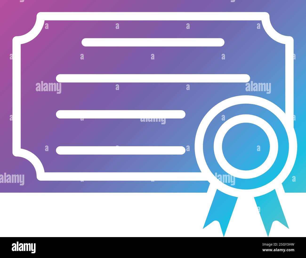 Certificate Vector Icon Design Illustration Stock Vector Image & Art ...