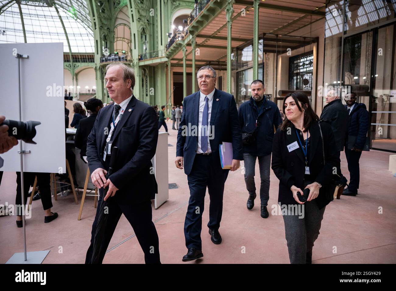 Paris, France. 10th Feb, 2025. French energy group TotalEnergies CEO ...