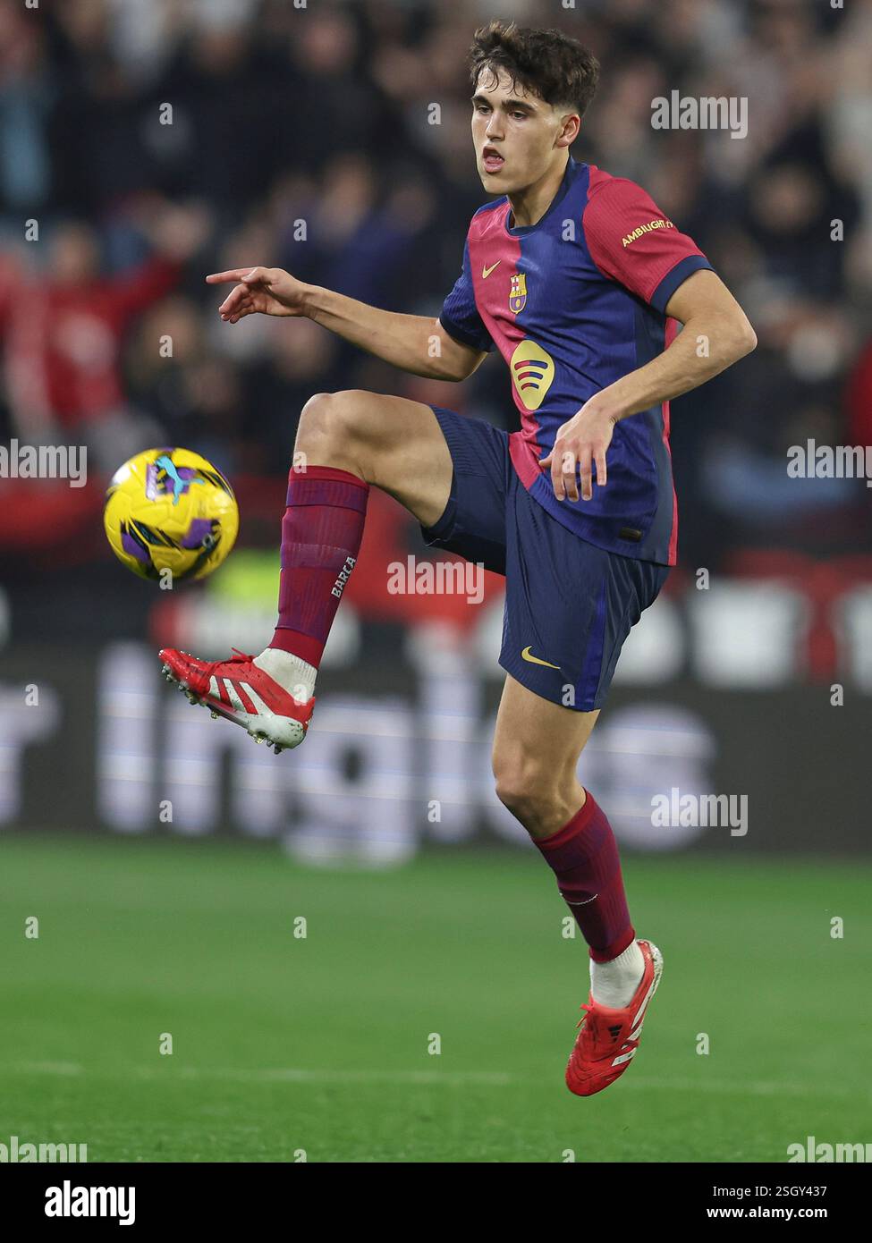 Sevilla, Spain. 09th Feb, 2025. Pau Cubarsi of FC Barcelona during the ...