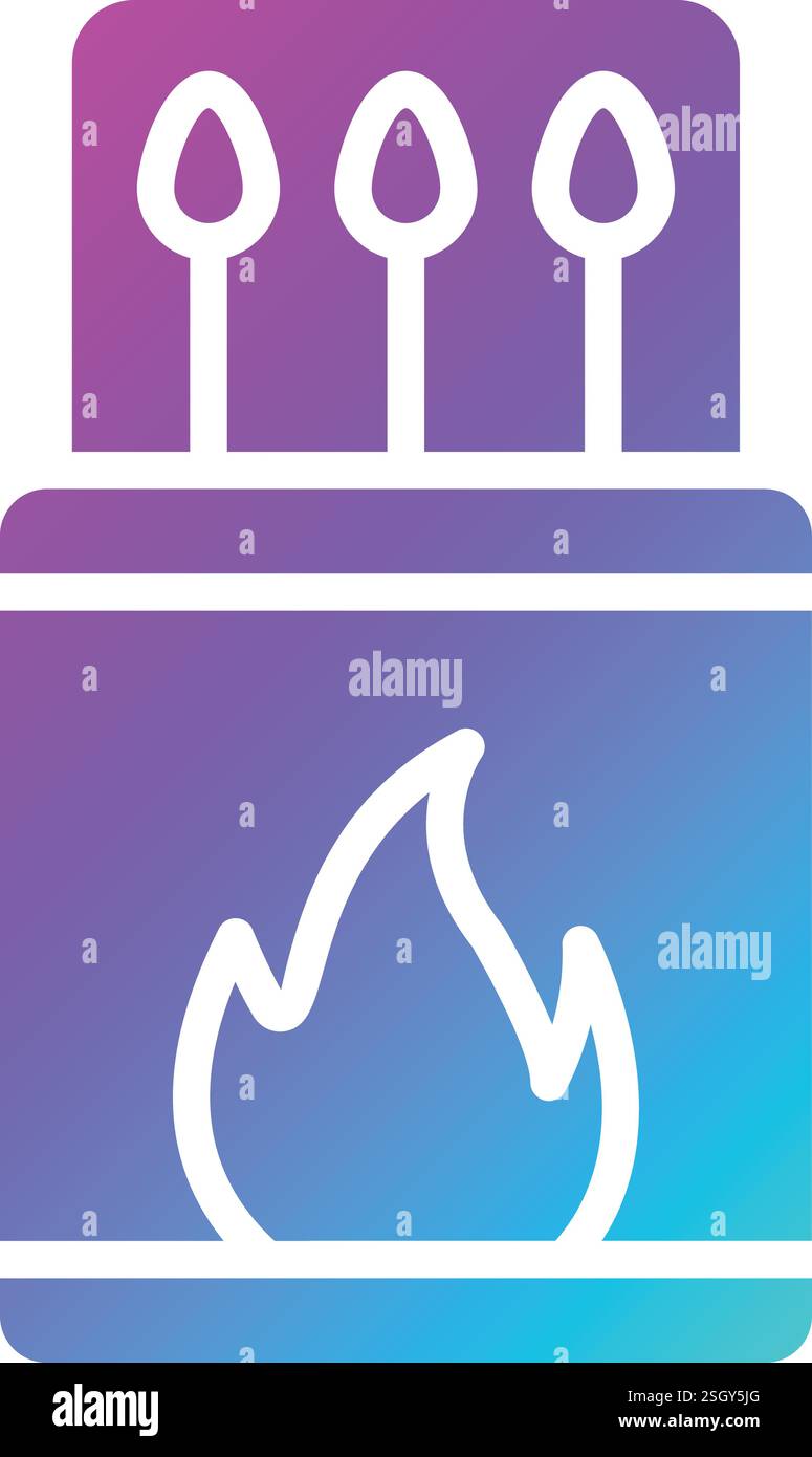 Match box Vector Icon Design Illustration Stock Vector Image & Art - Alamy