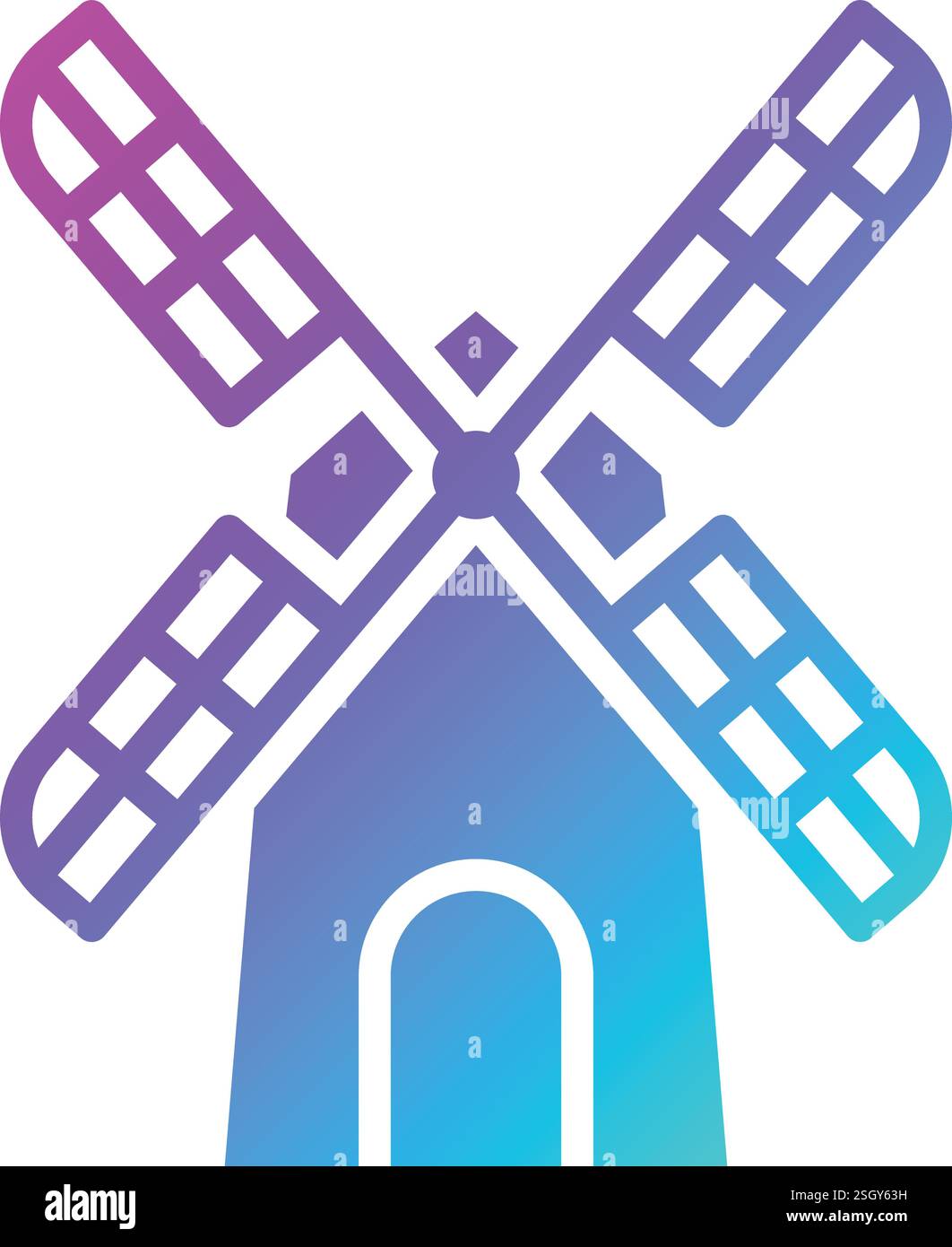 Mill Vector Icon Design Illustration Stock Vector Image & Art - Alamy