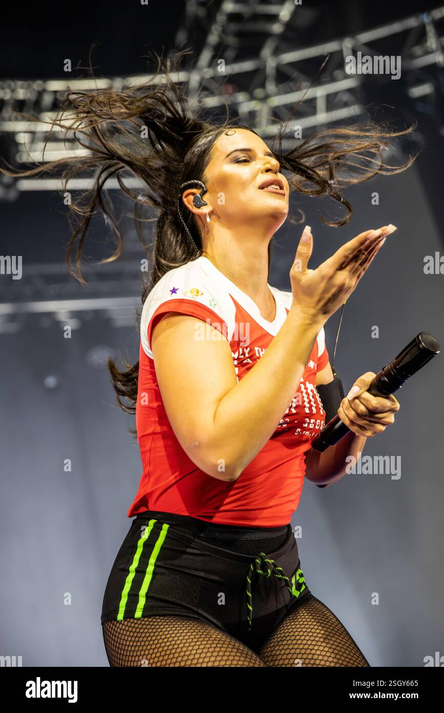 Milan Italy. 09th feb 2025. The Argentine singer-songwriter NATHY ...