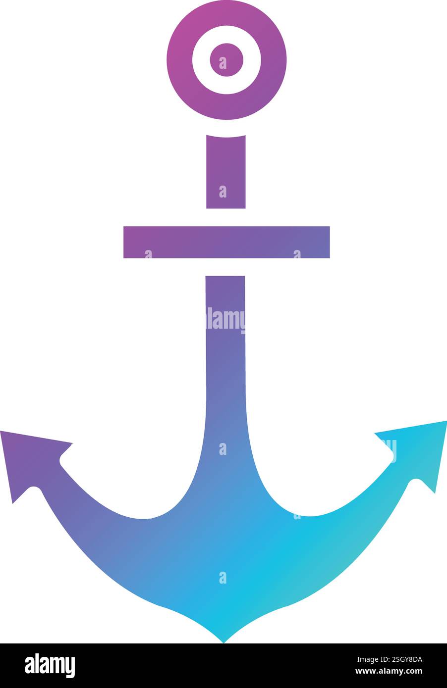 Anchor Vector Icon Design Illustration Stock Vector Image & Art - Alamy