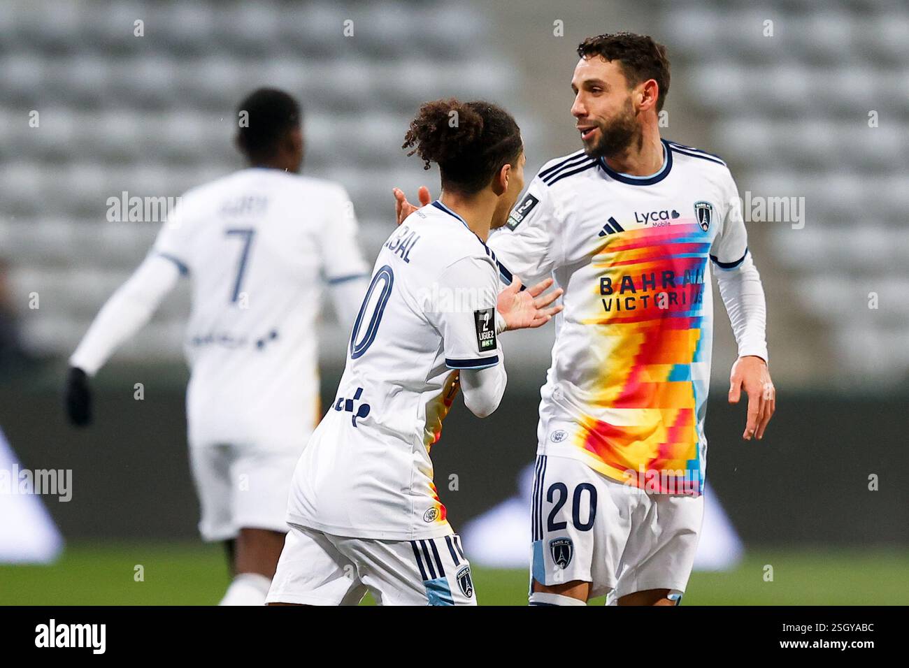 20 Julien LOPEZ (pfc) during the Ligue 2 BKT match between Paris FC and ...