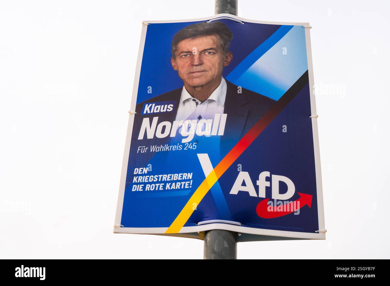 Greding, Bavaria, Germany - February 7, 2025: AfD election poster for ...