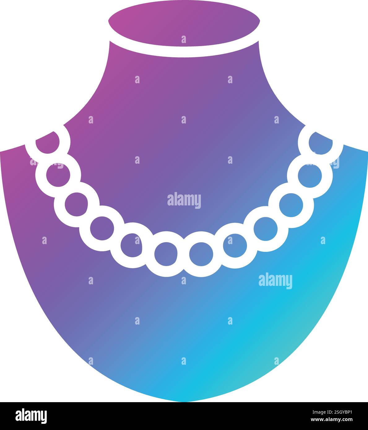 Pearl necklace Vector Icon Design Illustration Stock Vector Image & Art ...