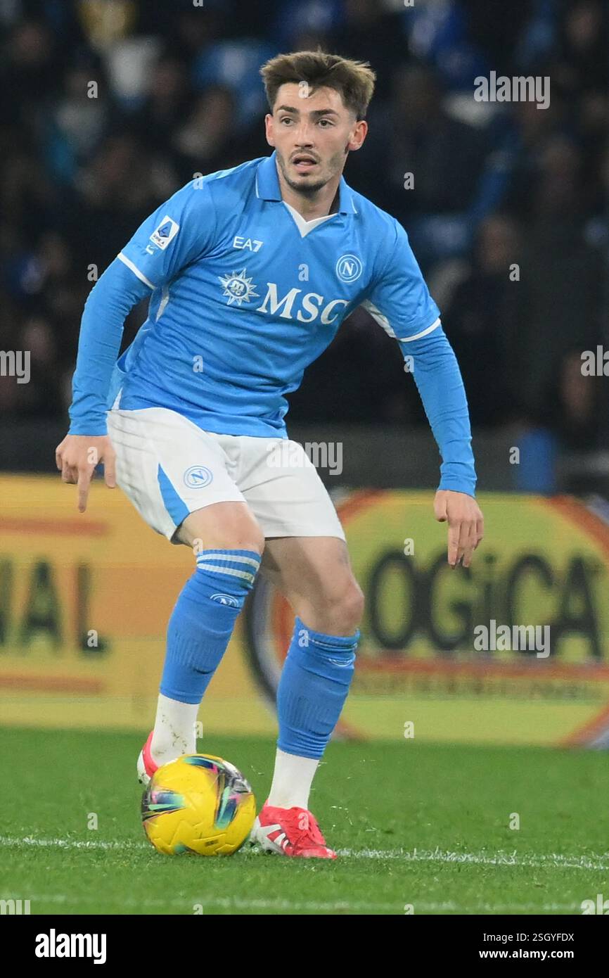 Napoli, Italy. 9th Feb, 2025. Billy Gilmour of SSC Napoli in action ...