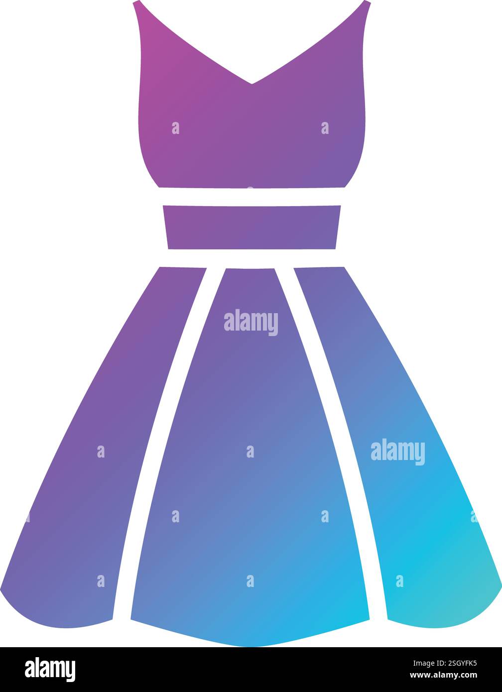 Wedding dress Vector Icon Design Illustration Stock Vector Image & Art - Alamy