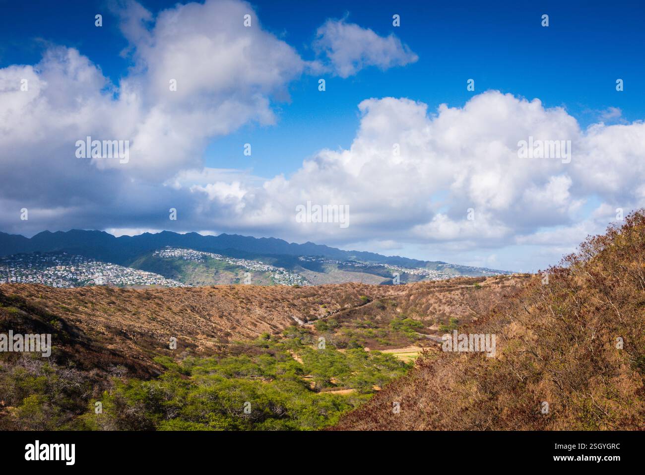 The popular Diamond Head Summit trail hike in Honolulu, Hawaii offers ...