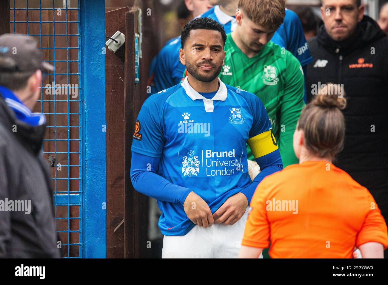 Adrian Mariappa focussed before Wealdstone Vs Gateshead 08/02/25 Stock ...