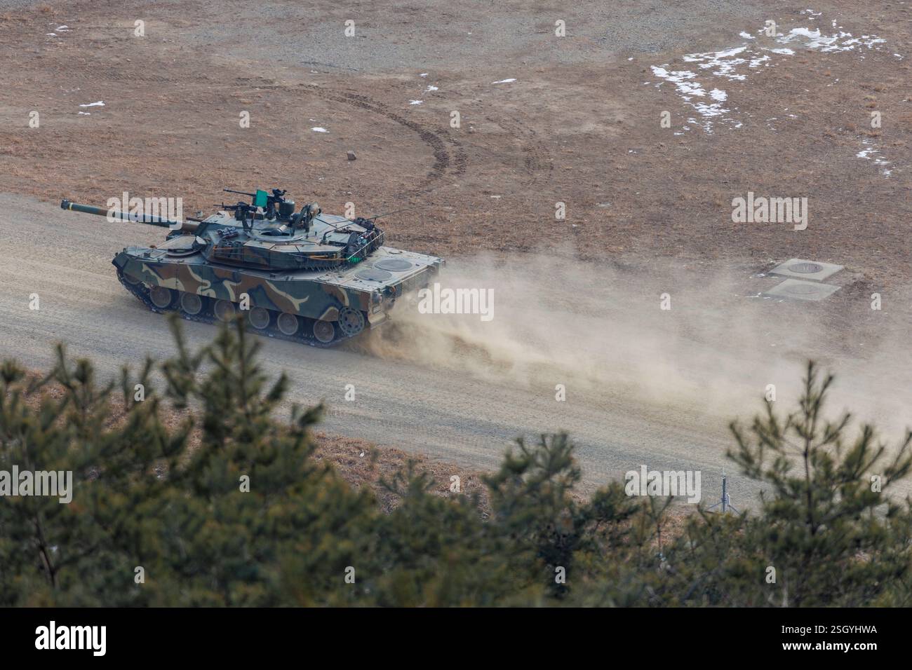 Combined Arms Live Fire Excercise between ROK, US Armies A South Korean ...
