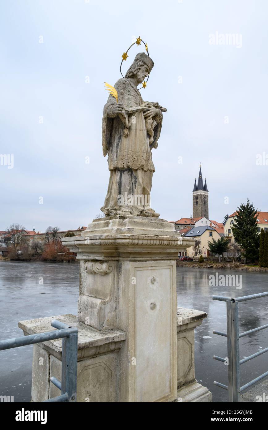 Historic old town of Telc, Unesco World Heritage Site in Telc, Czech ...