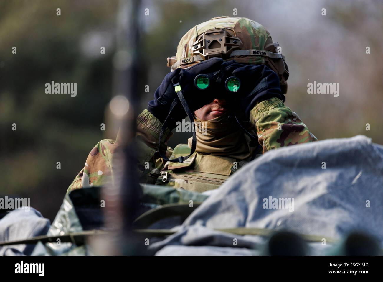 Combined Arms Live Fire Excercise between ROK, US Armies A U.S. soldier ...