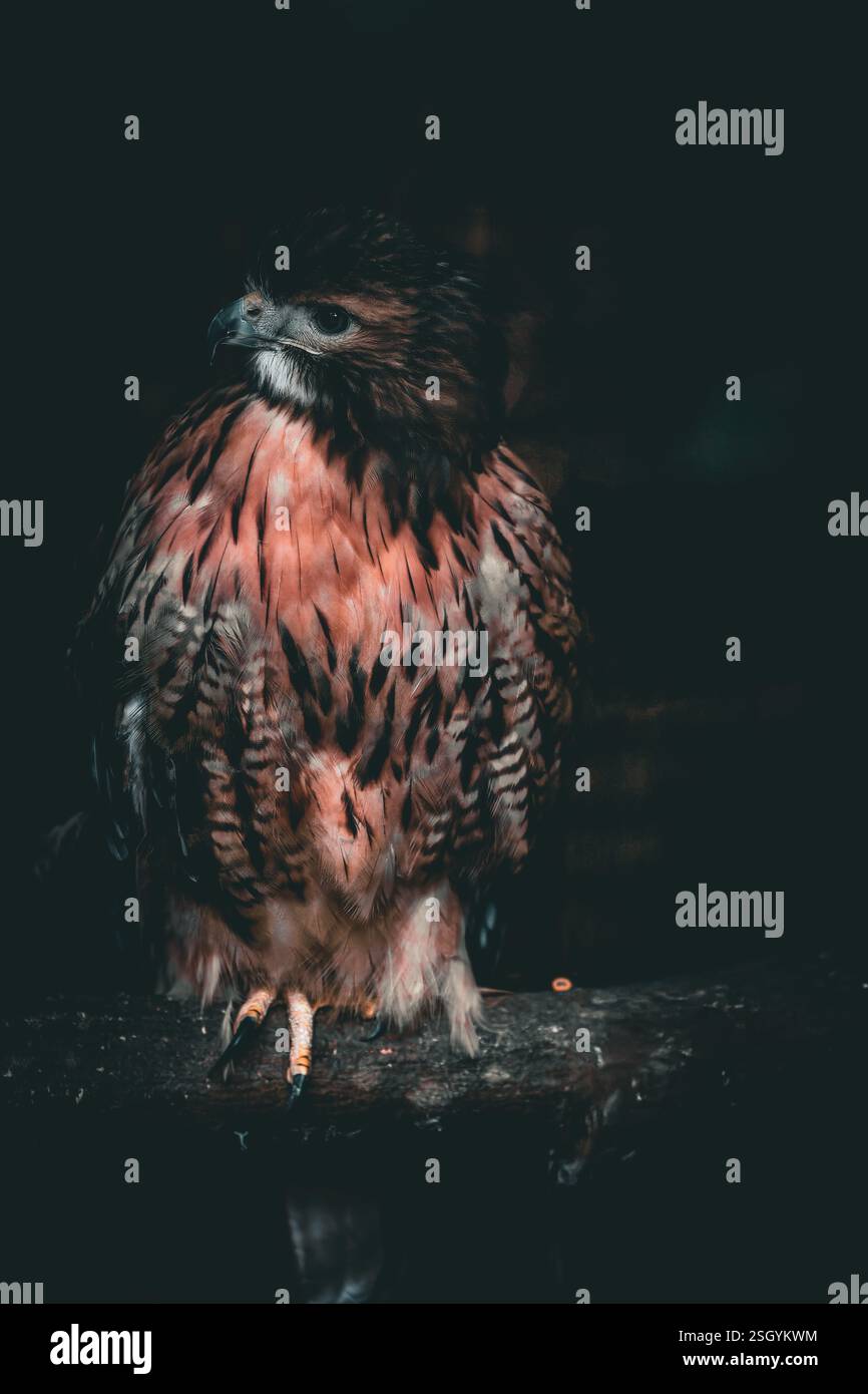 Majestic hawk in sharp detail, perfect for wildlife, nature, and bird of prey themes. High ...