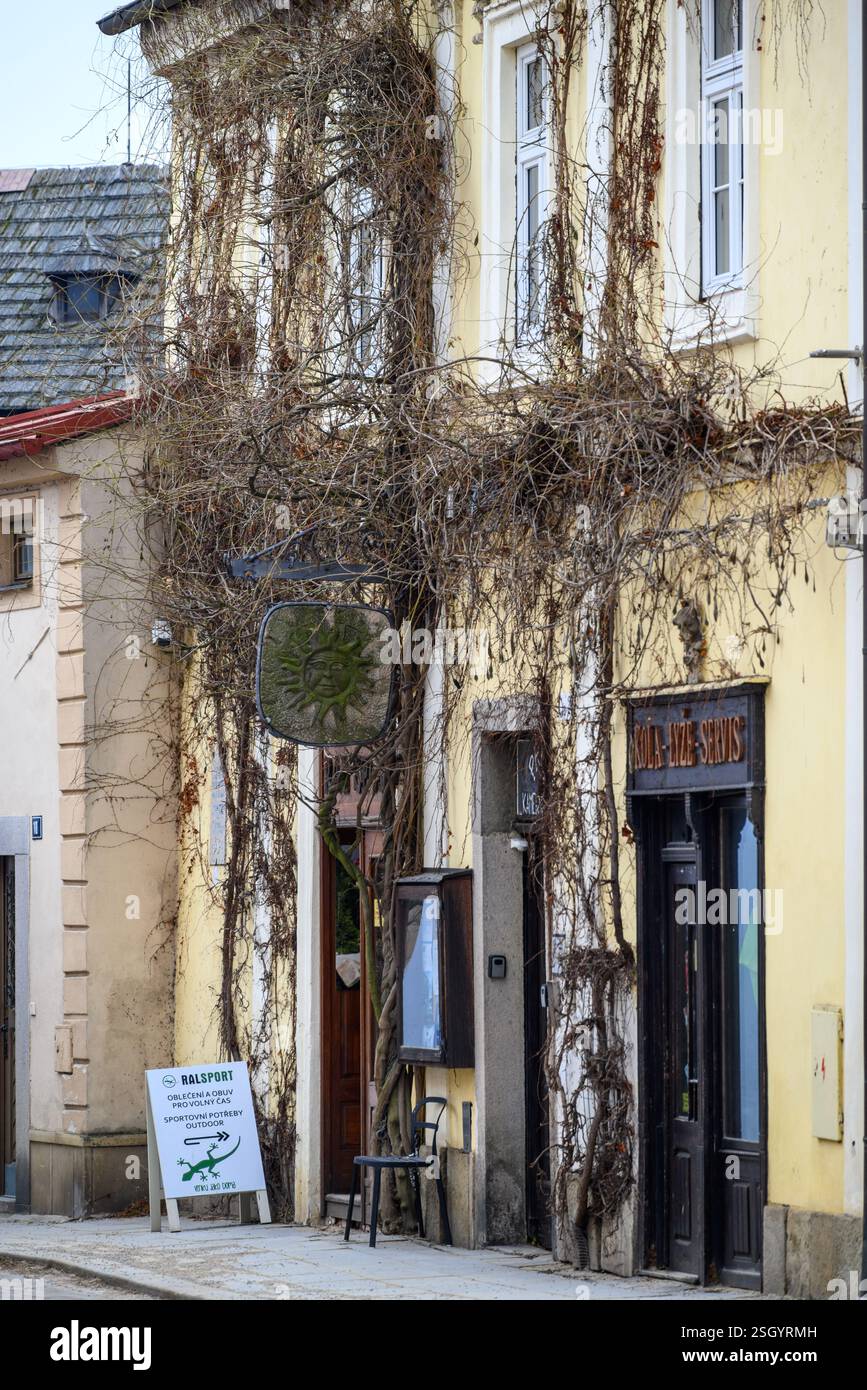 Historic old town of Telc, Unesco World Heritage Site in Telc, Czech ...