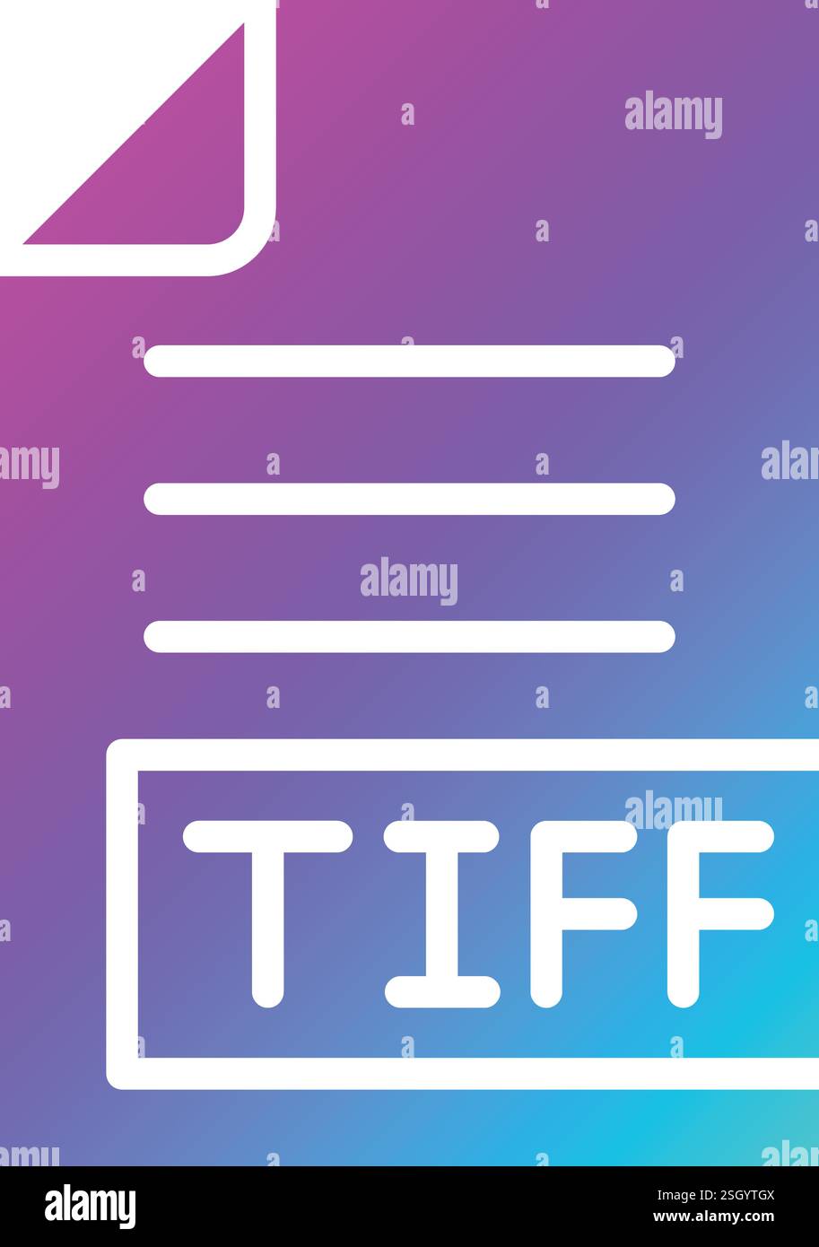 TIFF Vector Icon Design Illustration Stock Vector Image & Art - Alamy