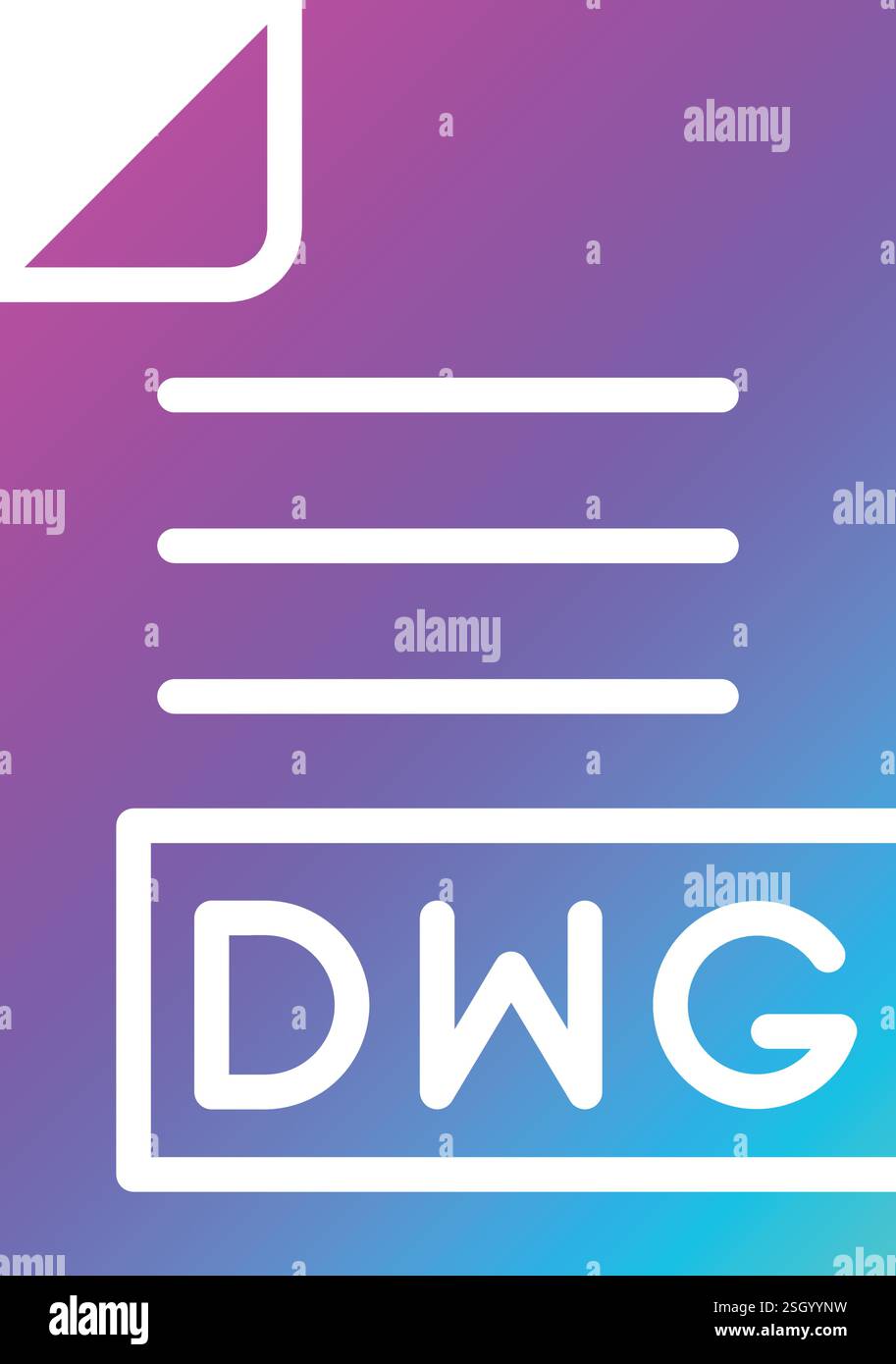 DWG Vector Icon Design Illustration Stock Vector Image & Art - Alamy