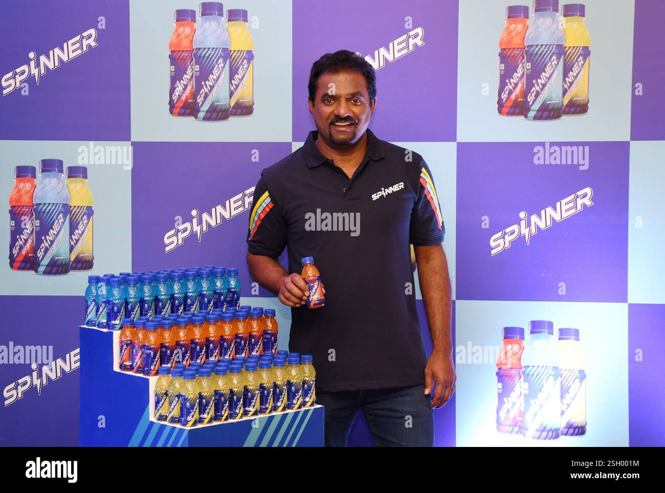 Mumbai, India. 10th Feb, 2025. Former Sri Lankan cricketer Muttiah ...