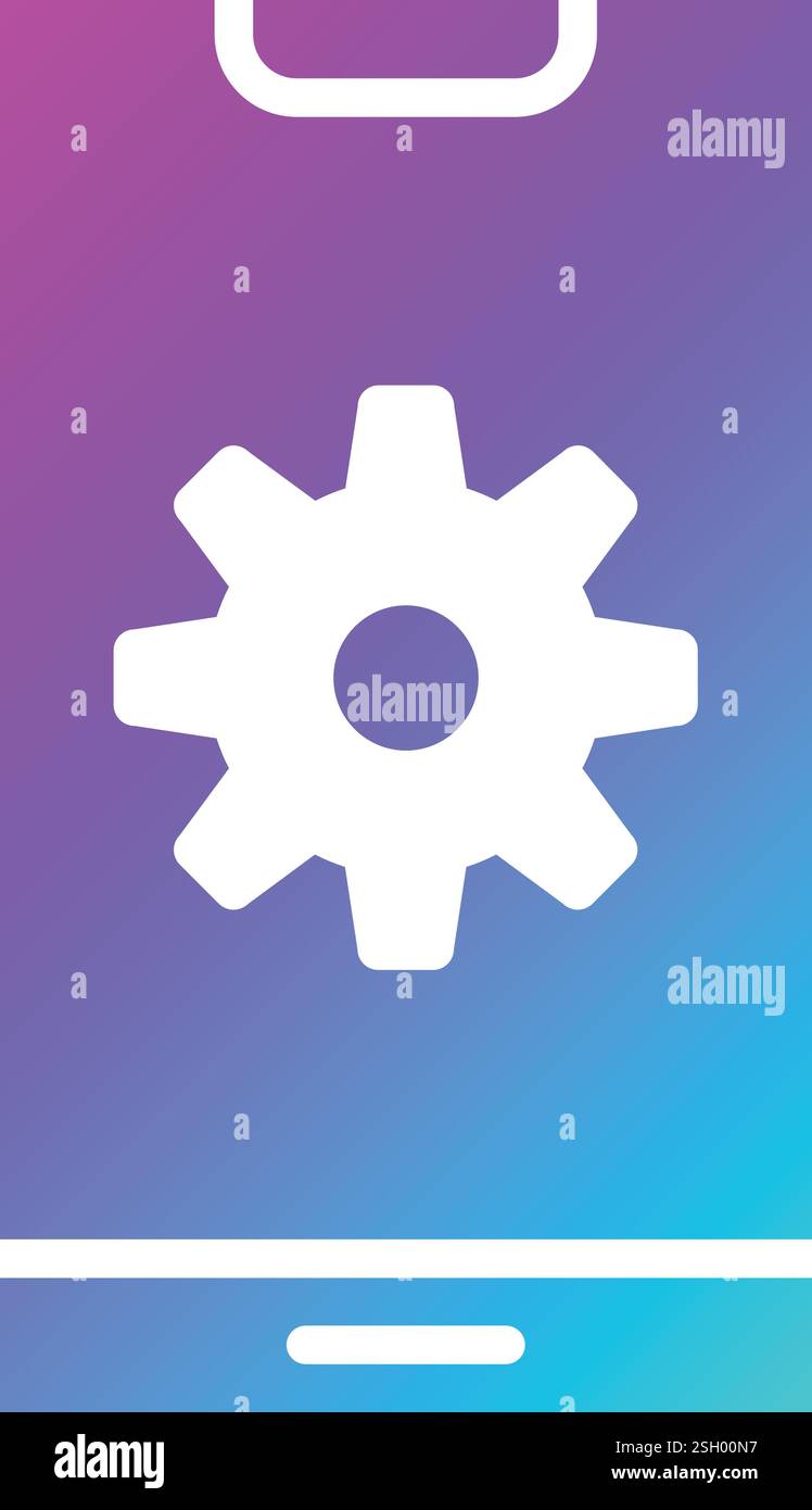 Setting Vector Icon Design Illustration Stock Vector Image & Art - Alamy
