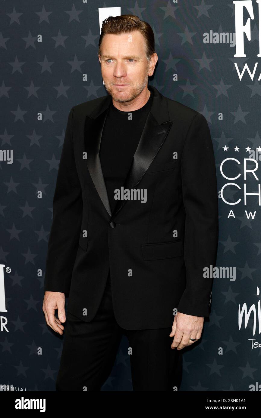 LOS ANGELES - FEB 7: Ewan McGregor at the 2025 Critics Choice Awards at ...