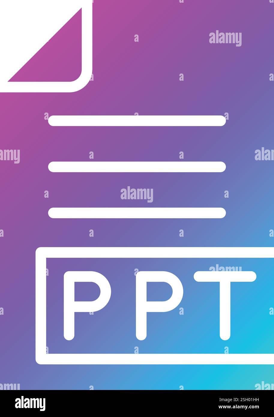 PPT Vector Icon Design Illustration Stock Vector Image & Art - Alamy