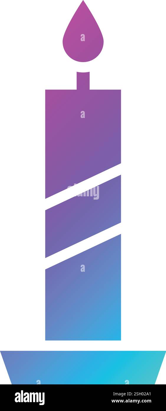 Candle Vector Icon Design Illustration Stock Vector Image & Art - Alamy