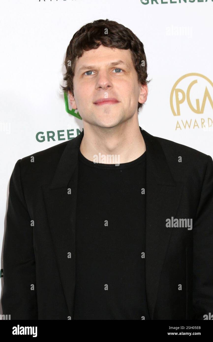 LOS ANGELES - FEB 8: Jesse Eisenberg at the 2025 Producers Guild Awards ...
